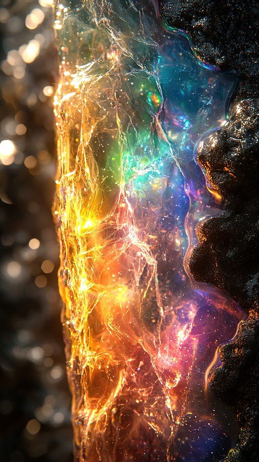 An Alluring Artwork Featuring Vibrant Colors and an Ethereal, Flowing ...