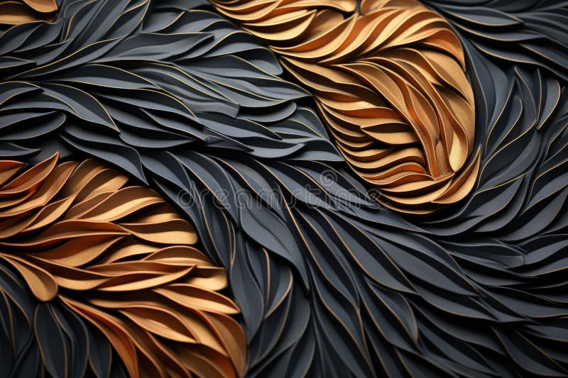 Alluring Visual Symphony Unfolds in Abstract Composition, Showcasing ...