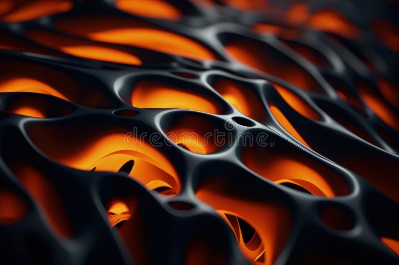 Alluring Visual Symphony Unfolds in Abstract Composition, Showcasing ...