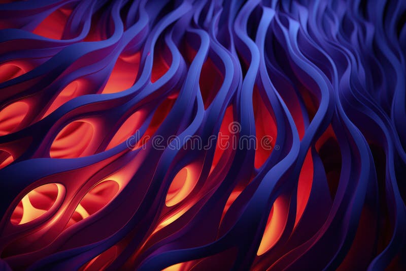 Alluring Visual Symphony Unfolds in Abstract Composition, Showcasing ...