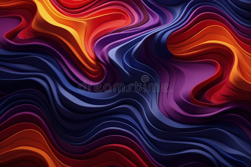 Alluring Visual Symphony Unfolds in Abstract Composition, Showcasing ...