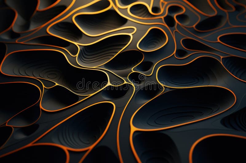Alluring Visual Symphony Unfolds in Abstract Composition, Showcasing ...