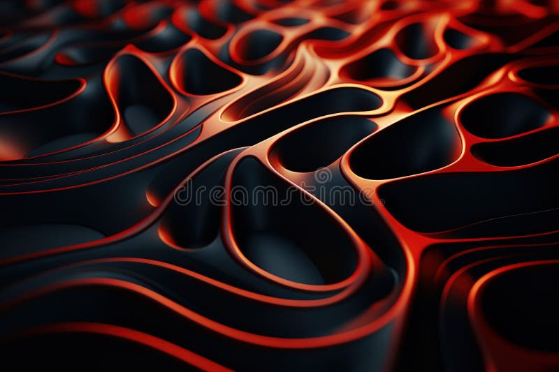 Alluring Visual Symphony Unfolds in Abstract Composition, Showcasing ...