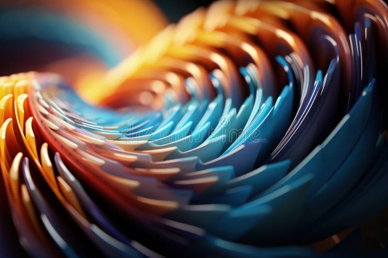 Alluring Visual Symphony Unfolds in Abstract Composition, Showcasing ...