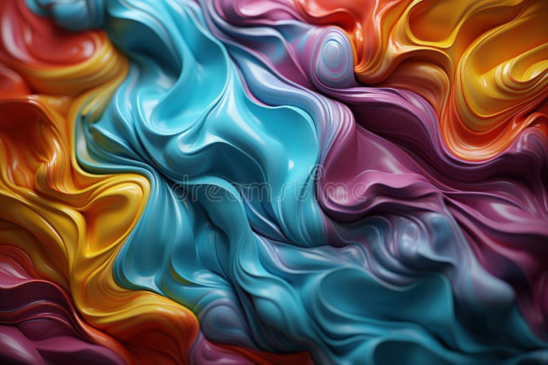 Alluring Visual Symphony Unfolds in Abstract Composition, Showcasing ...