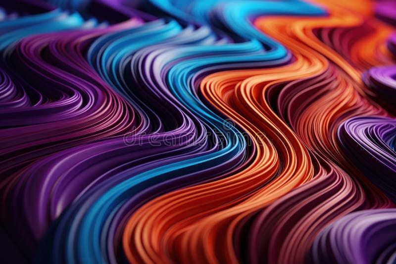 Alluring Visual Symphony Unfolds in Abstract Composition, Showcasing ...