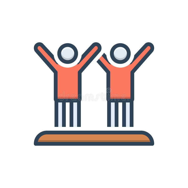 Color Illustration Icon for Ally, Friend and Fellow Stock Illustration ...