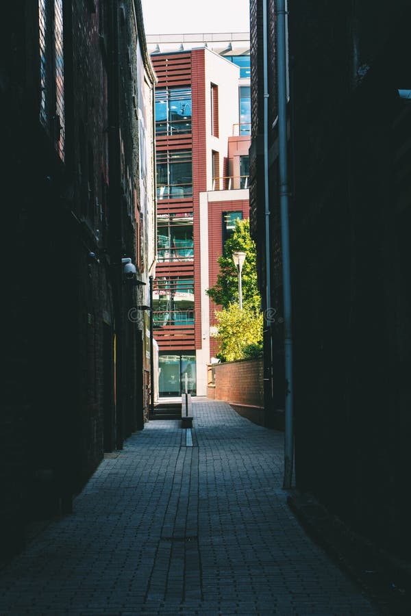 Building Ally Way stock image. Image of rain, building - 43092385