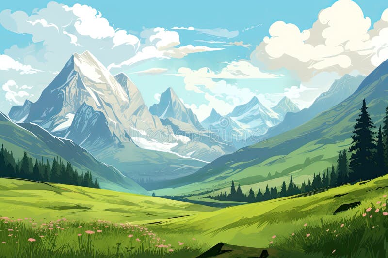 Alm Stock Illustrations – 951 Alm Stock Illustrations, Vectors ...