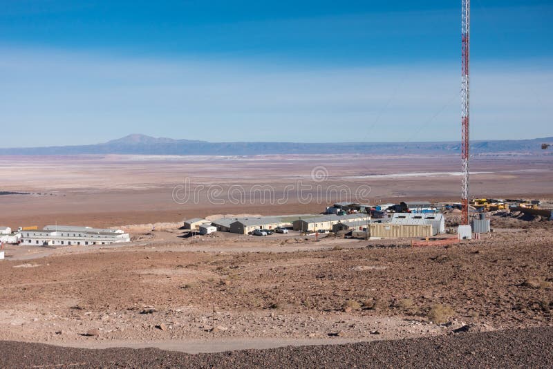 ALMA Observatory, Atacama-woestijn, Chili Redactionele Afbeelding ...