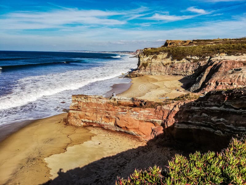 Almagreira Beach and Western Coast of Portugal in Ferrel Area between ...