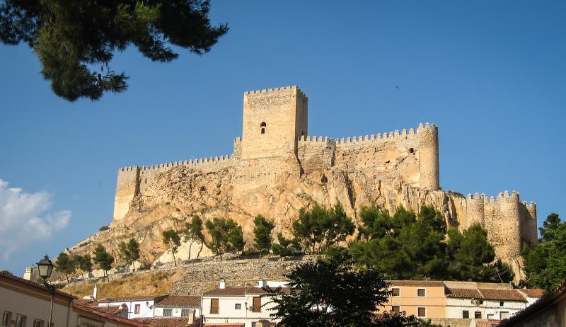 Almansa Castle, Castilla La Mancha, Spain Stock Photo - Image of ...