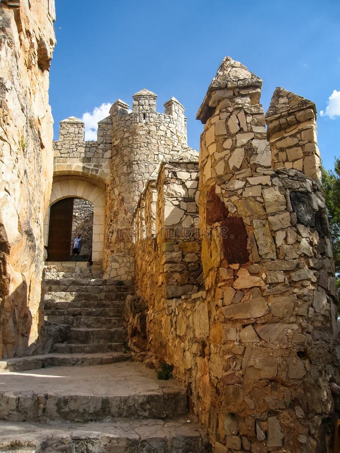 Almansa Castle, Castilla La Mancha, Spain Stock Photo - Image of ...