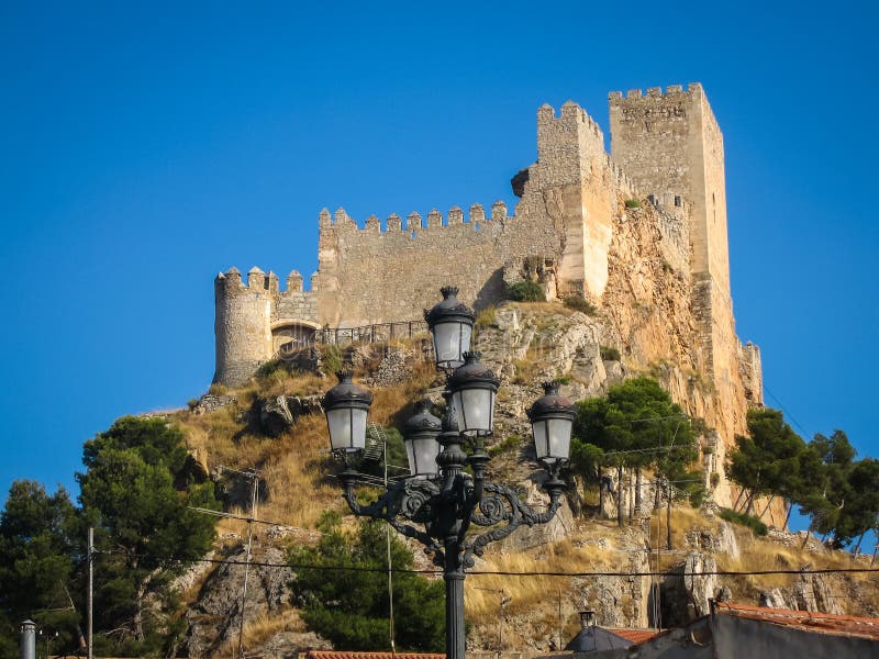 Almansa Castle, Castilla La Mancha, Spain Stock Photo - Image of ...