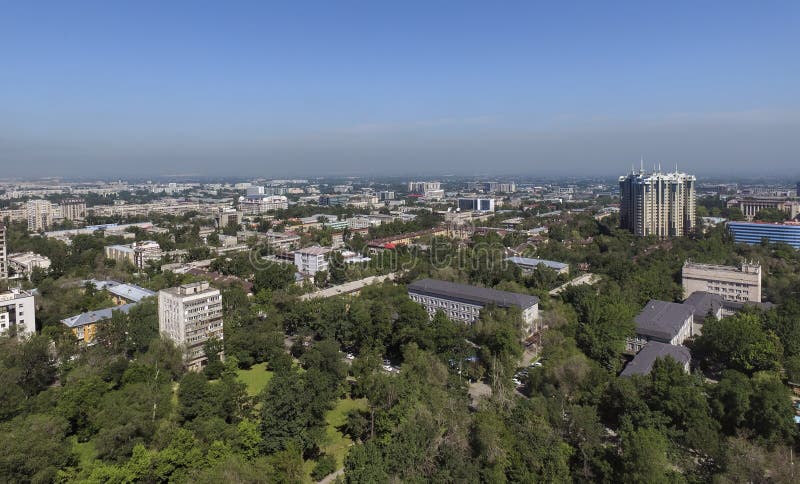 Almaty - Aerial view stock image. Image of skyline, architecture - 72065303