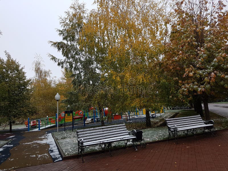 Almaty city. stock image. Image of leaves, plants, autumn - 128900587