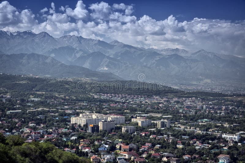 Almaty city. stock photo. Image of natural, travels - 155020544