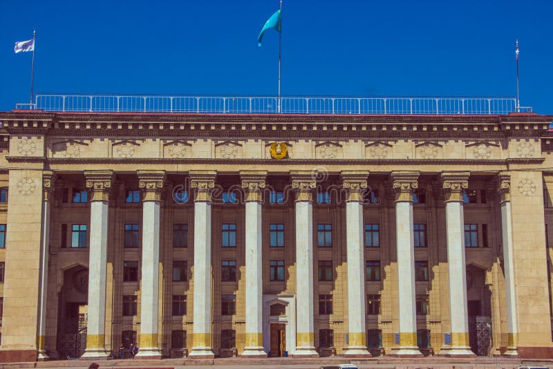 Old square of Almaty stock image. Image of city, kazakhstan - 25776111