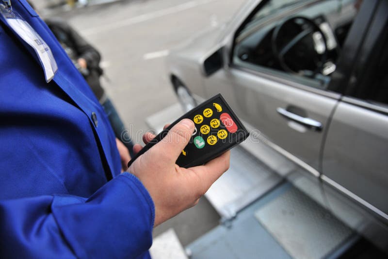 Almaty / Kazakhstan - 10.20.2011 : the Control Panel is in the Hands of ...