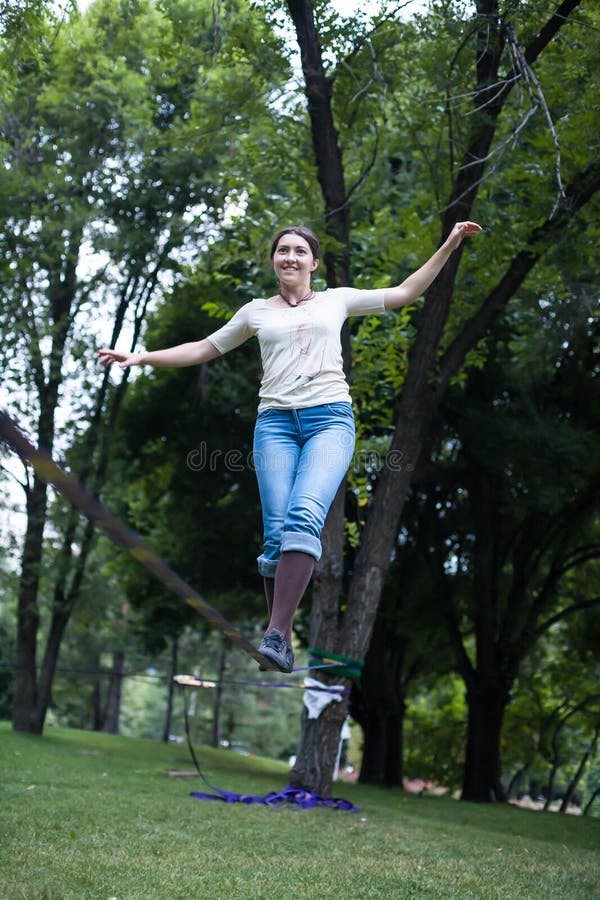 161 Girl Slacklining Stock Photos - Free & Royalty-Free Stock Photos ...