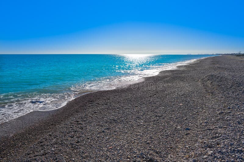 Almenara Beach in Castellon of Spain Stock Photo - Image of platja ...