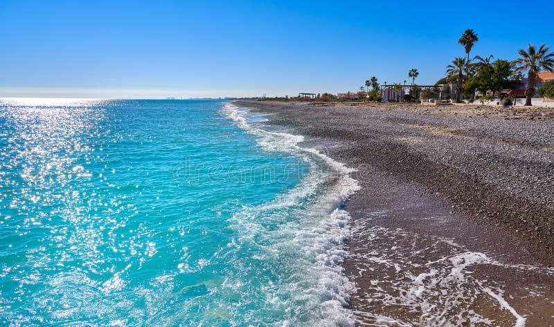 Almenara Beach in Castellon of Spain Stock Photo - Image of platja ...