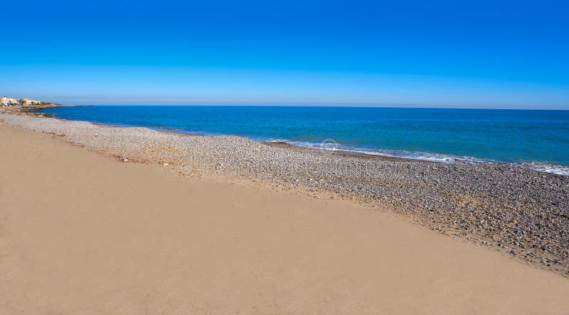 Almenara Beach in Castellon of Spain Stock Photo - Image of platja ...