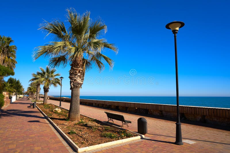 Almenara Beach in Castellon of Spain Stock Image - Image of spring ...