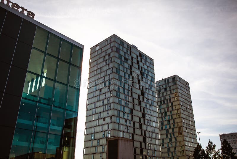 ALMERE, NETHERLANDS - OCTOBER 18: Architecture of Modern Almere City ...