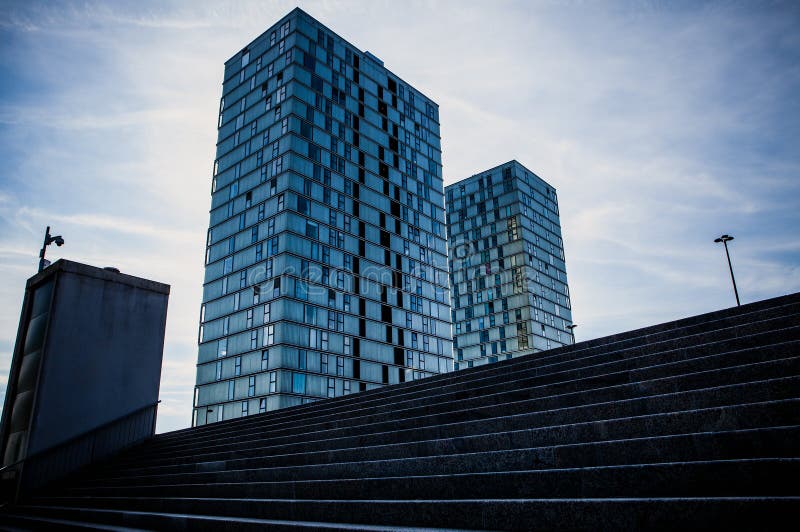 ALMERE, NETHERLANDS - OCTOBER 18: Architecture of Modern Almere City ...