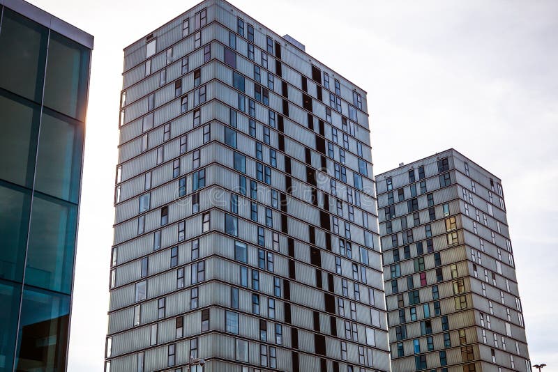 ALMERE, NETHERLANDS - OCTOBER 18: Architecture of Modern Almere City ...