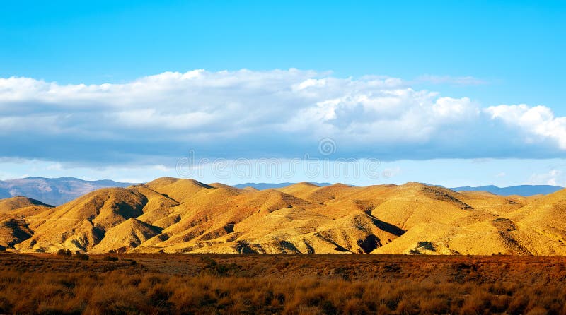 Almeria Tabernas Desert Mountains in Spain Stock Image - Image of nijar ...