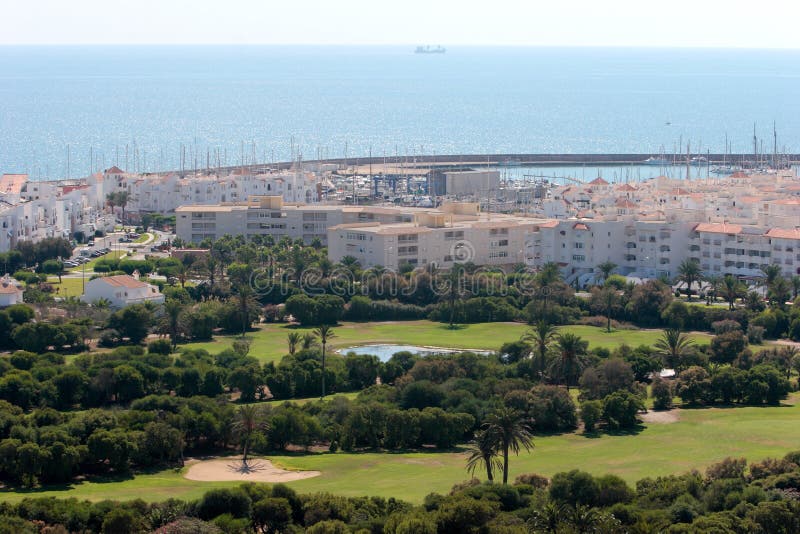 Watchtower at Almerimar Port on the Costa Del Almeria in Spain Stock ...