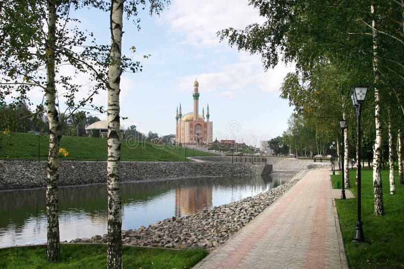 Almetyevsk stock image. Image of cityscape, gold, architecture - 35200351