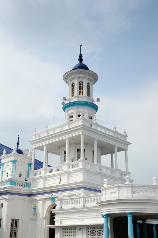 Alminar De Sultan Ibrahim Jamek Mosque En Muar, Johor Imagen de archivo ...