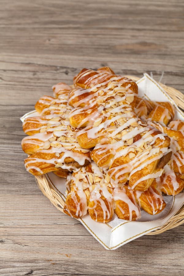 Almond Bear Claws Pastry stock photo. Image of baked - 38028340