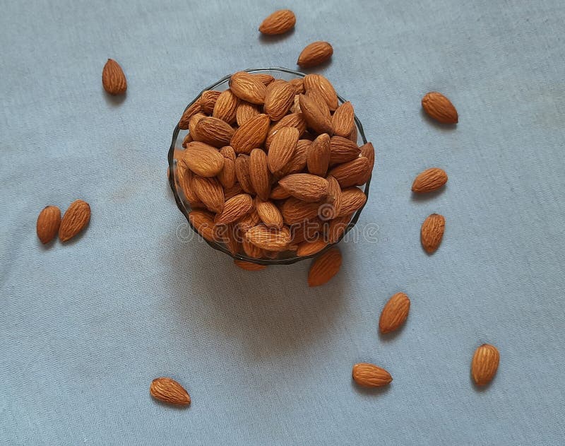 Almond bowl images stock image. Image of almond, nuts - 264825083