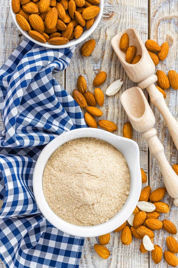 Almond flour stock photo. Image of powder, grinding, ingredient - 49458156