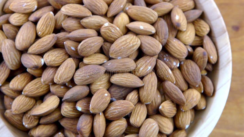Almond Kernel in a Bowl. Background View from Above. Healthy Food ...