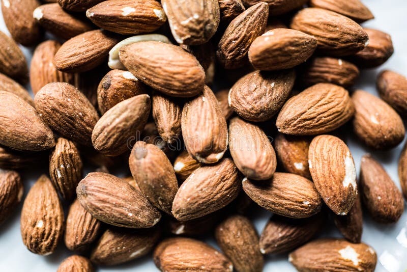 Almond kernels with husk stock image. Image of snacking - 190739949