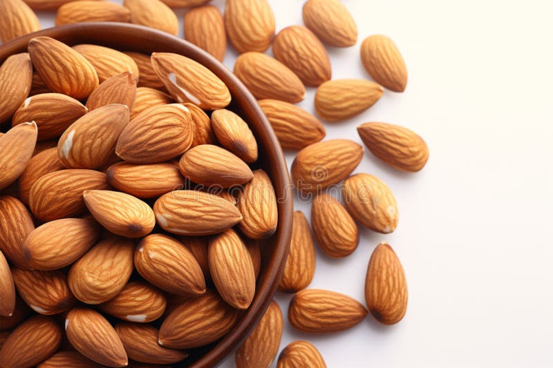 Almond Nuts with Generous Copy Space for Your Creative Text Stock ...