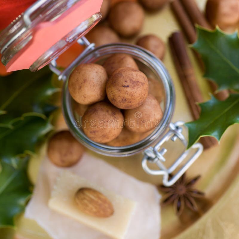 Almond paste potatoes stock photo. Image of marzipan - 26493672