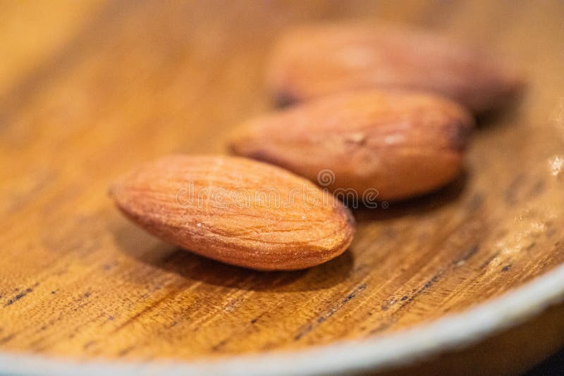 Almond on a Plate in Breakfast Set Stock Photo - Image of healthy ...