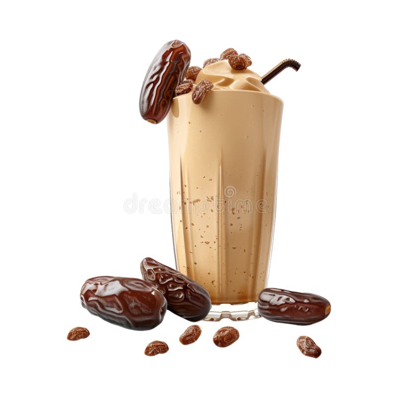 Almond Shake in a Glass on Transparent Background - Ai Generated Stock ...