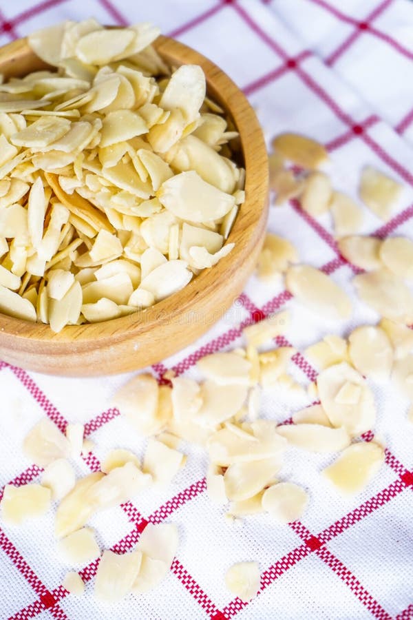 Almond Slice Ingredient for Cooking Stock Photo - Image of almond ...