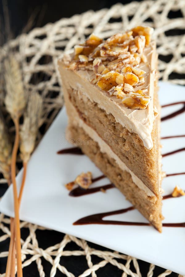 Almond Toffee Cake stock photo. Image of bake, gourmet - 42551392