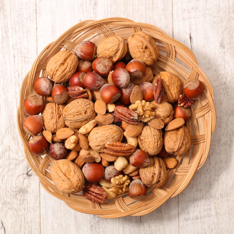 Almond, walnut, hazelnut stock photo. Image of almond - 197429570