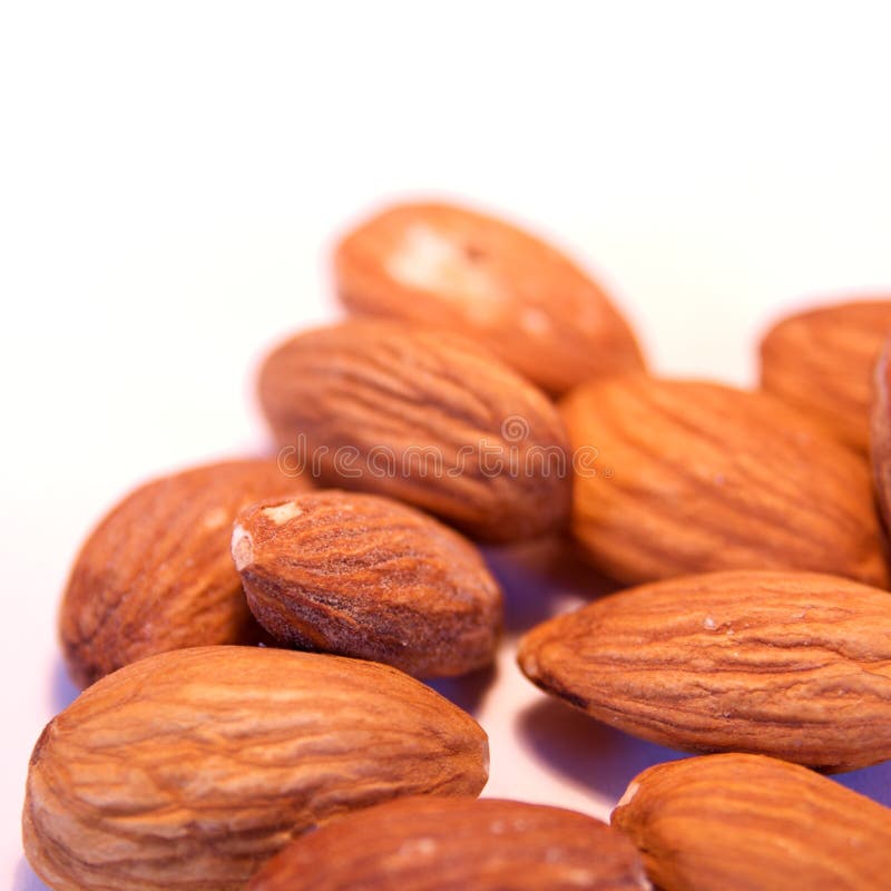 Almonds stock photo. Image of fresh, white, handful, natural - 13687276