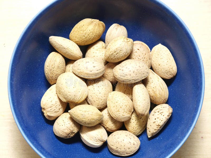 Almonds stock image. Image of almond, unshelled, bowl - 17359167