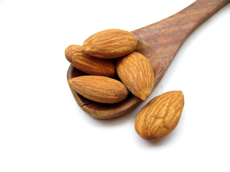 Almonds stock image. Image of fibers, nuts, brown, almonds - 16068095